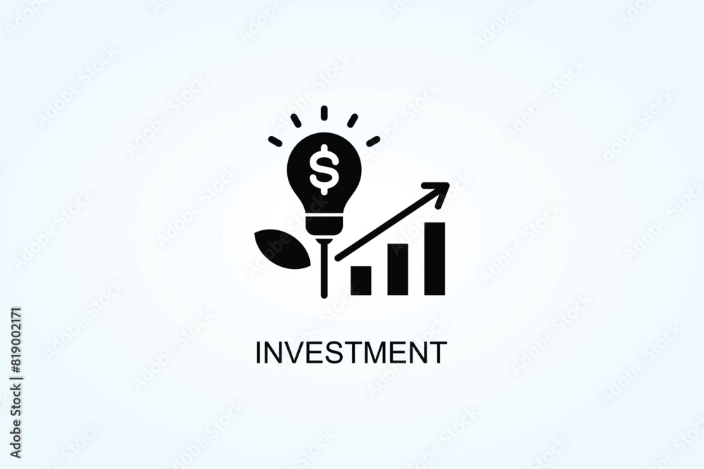 Investment Vector Or Logo Sign Symbol Illustration Stock Vector | Adobe ...