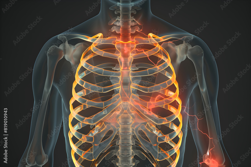 Foto De Understanding Xiphoidalgia An Infographic Representation Of The Xiphoid Process And