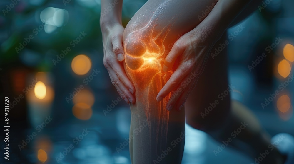 Knee paint, medicine anatomy body tibia accident, health scan treatment ...