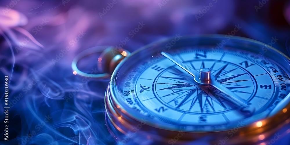 Understanding the Compass: A Tool for Navigation and Direction. Concept ...
