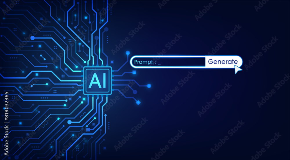 Generative Artificial intelligence technology concept. Generative bot ...