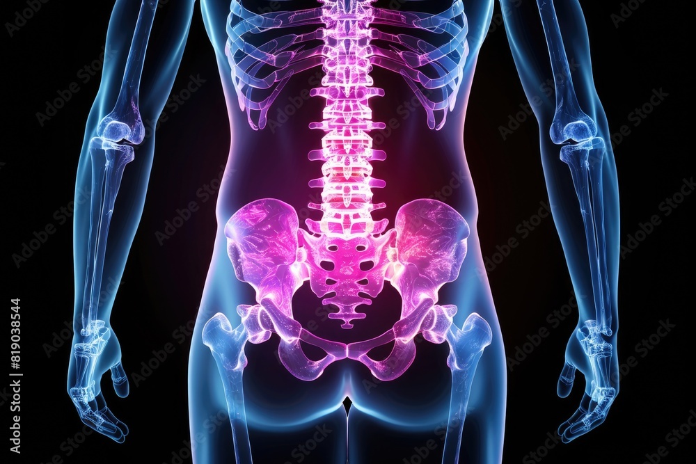 Low back pain discomfort, ribs and the pelvis, dull ache to a sharp ...