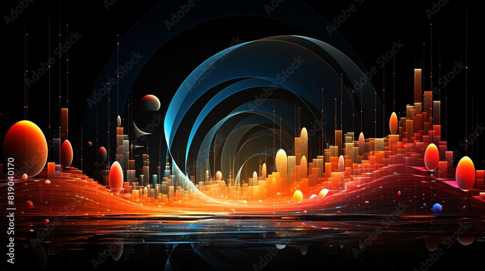 Educational graphic of sound waves moving through different mediums ...