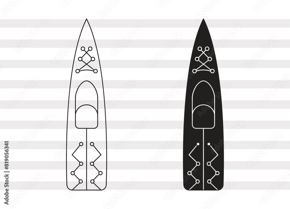 Kayak SVG, Canoe Silhouette, Kayak Boat Svg, Water Sports Svg, Kayaking ...
