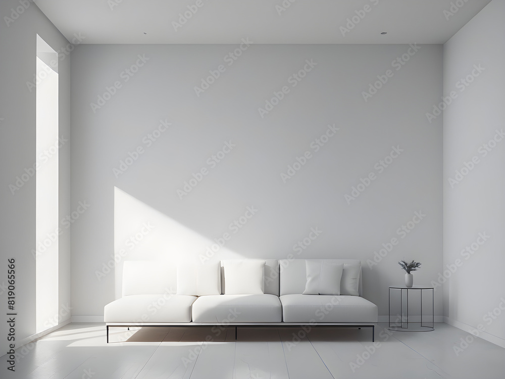 Visualize the essence of minimalism through a strikingly minimalist ...