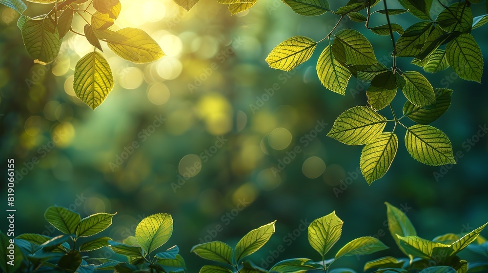 Nature Background Soft, bright green leaves with a gentle background ...