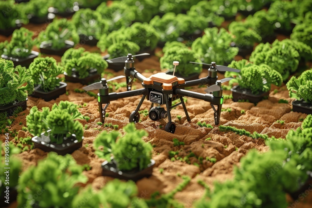 Advanced agricultural automation with drone technology for efficient ...