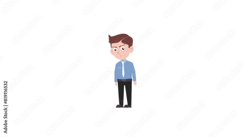 beautiful cute cartoon fashion girl with astonished reaction 2d ...