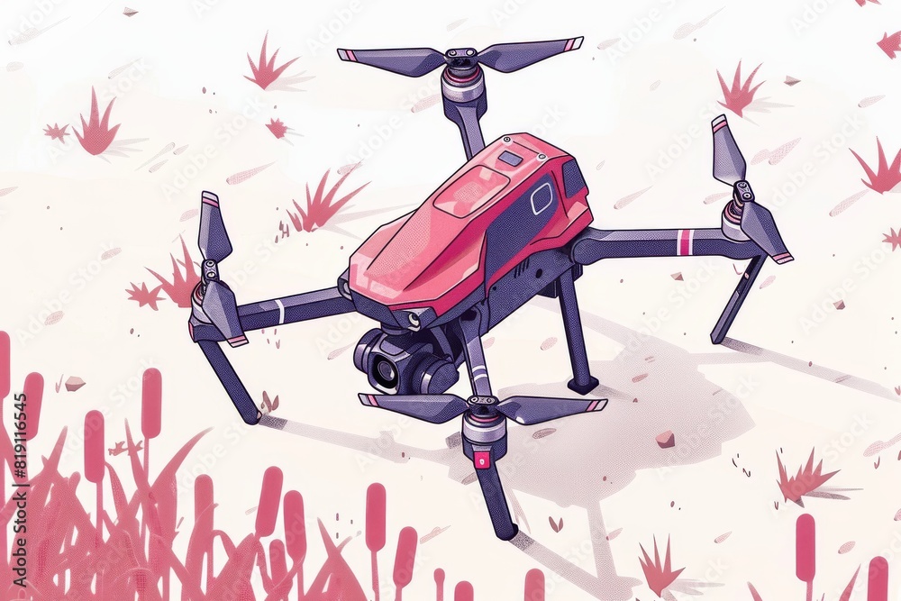 Eco-friendly drones with remote sensing technology enhance crop health ...