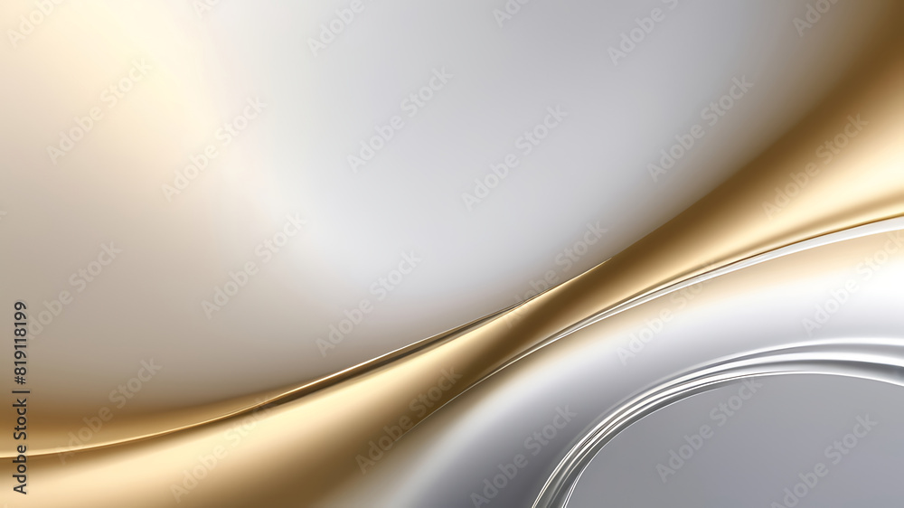 Abstract white gold Gradient background luxury with golden line wave ...