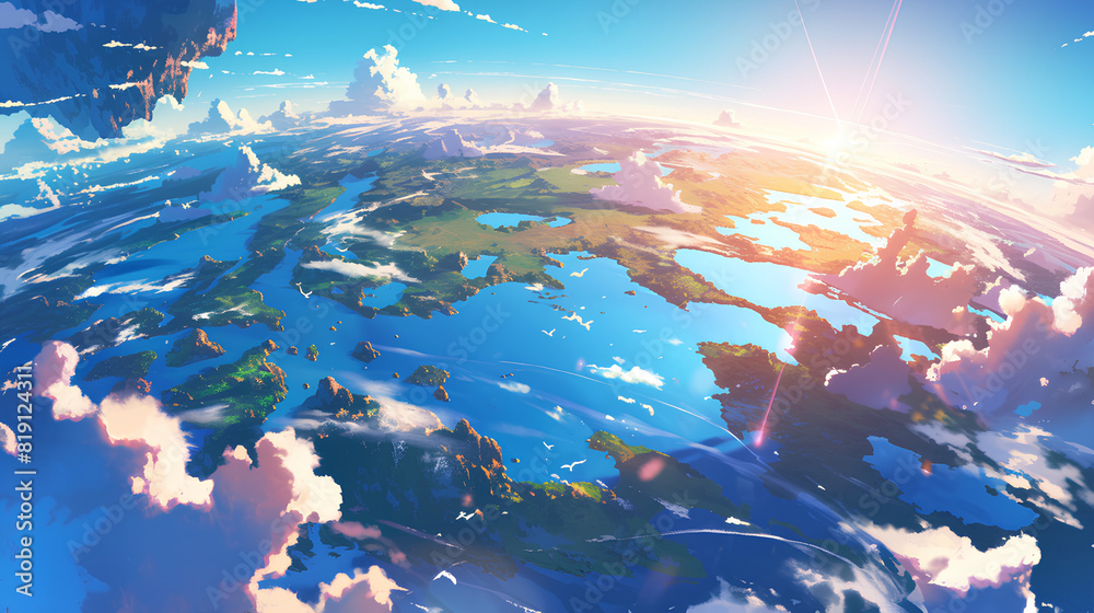 a world map of countries that looks like a random atlas Stock ...