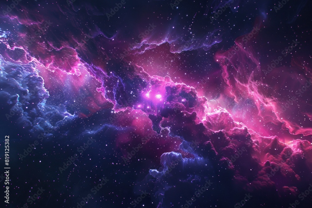 Neon Nebula, high resolution background for sci-fi and gaming related ...
