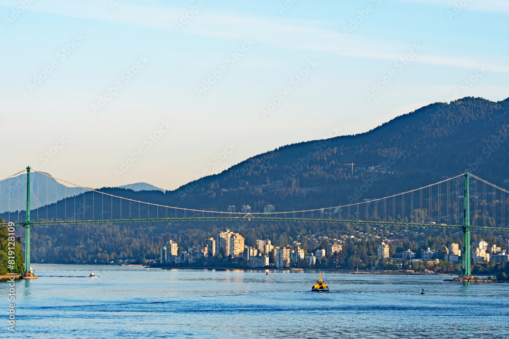 The Lions Gate Bridge in Vancouver, Canada, opened in 1938 and ...