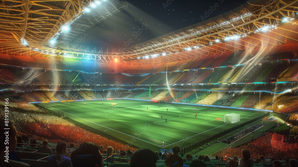 EM 2024 soccer Football will be played with dynamic light waves across ...
