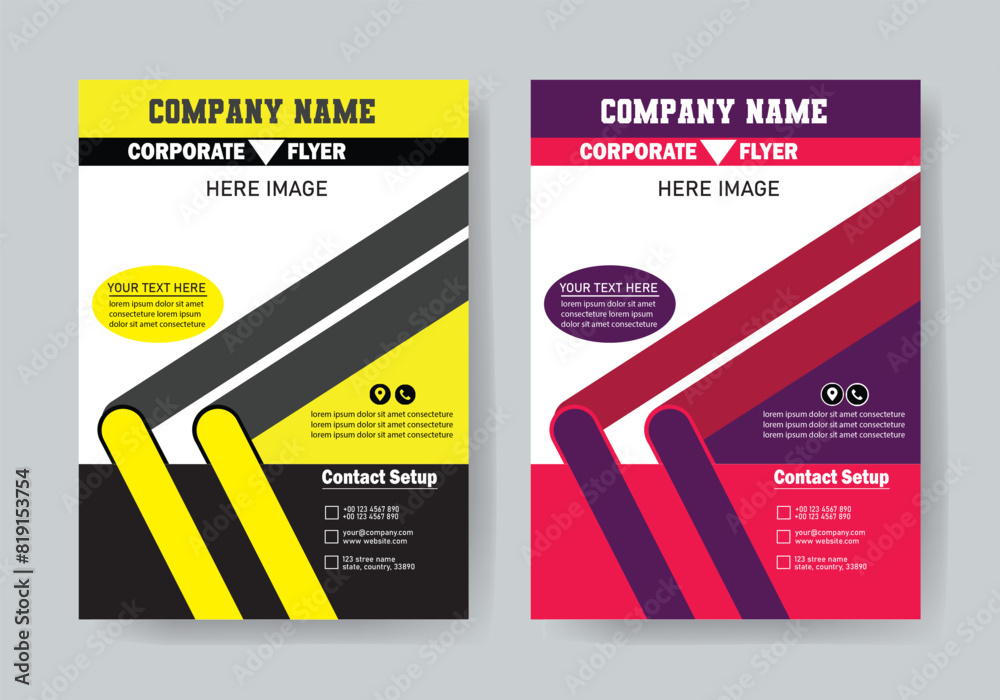 banner flyer handout leaflet cover plan design space for photograph ...