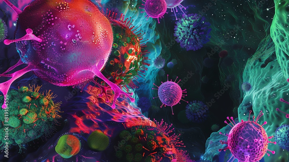 AYan Xi Bao Zai Xian Wei Jing Xia De Tu Xiang . Yan Xi Bao Tong Chang ...