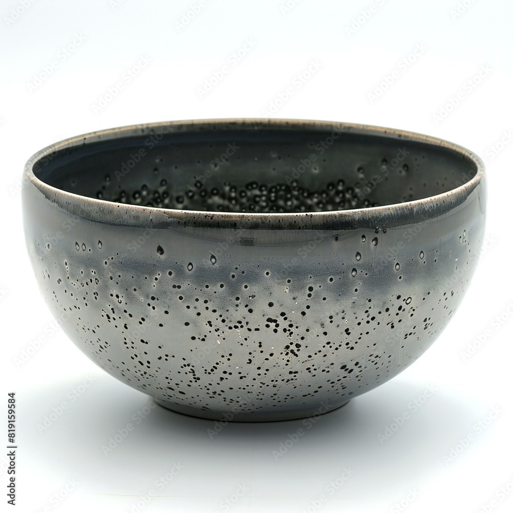 Digital artwork of empty decorative bowl , isolated on white background ...