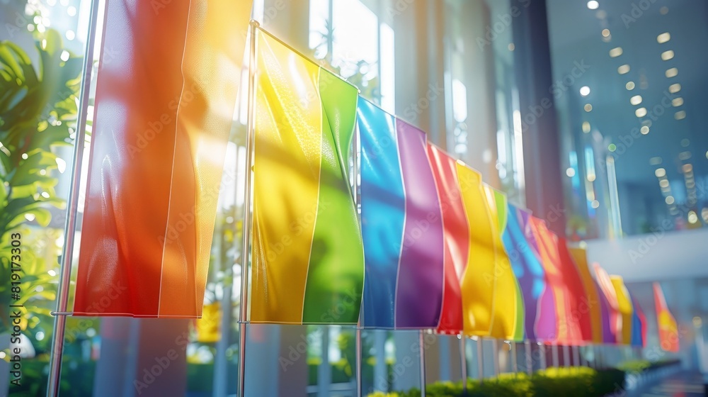 office lgbt flags colors Red, Orange, Yellow, Green, Blue, Violet ...