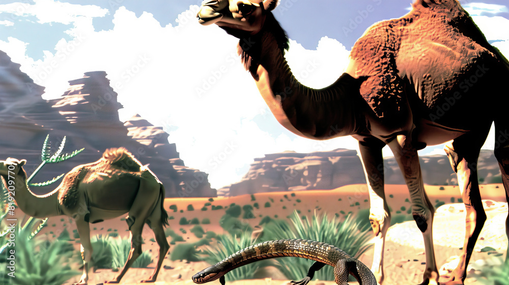 Desert Wildlife: Creatures of Adaptation and Survival - Imagine a scene ...