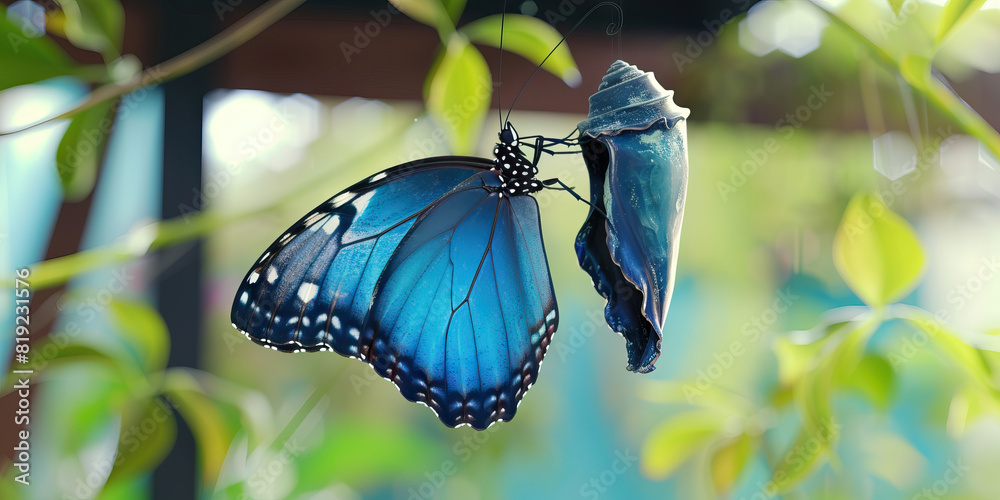 New Life Unfolding: Blue Morpho Butterfly Emerges in Stunning Display ...