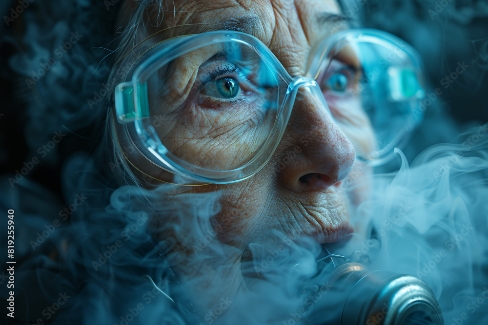 A patient with chronic obstructive pulmonary disease (COPD) using ...