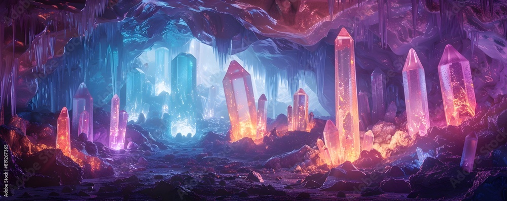 Fluorescent Crystal Catacombs Unveiled in Stunning Portrait Photography ...