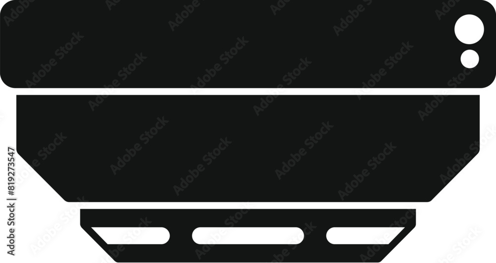 Modern flat vector air conditioning unit icon for hvac climate control ...