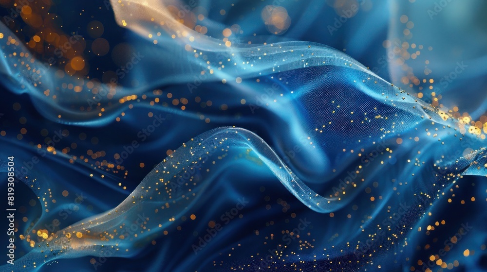 Neon blue abstract technology Background, digital tech luxury golden ...