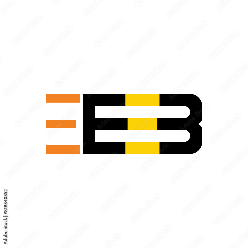 Initial Letter EBE Vector logo icon design template elements. Vector ...