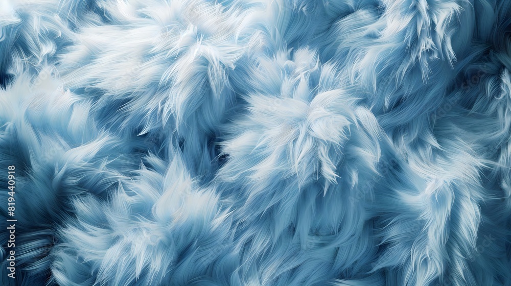 Light blue furry flat background, minimalist style, copy space, banner ...