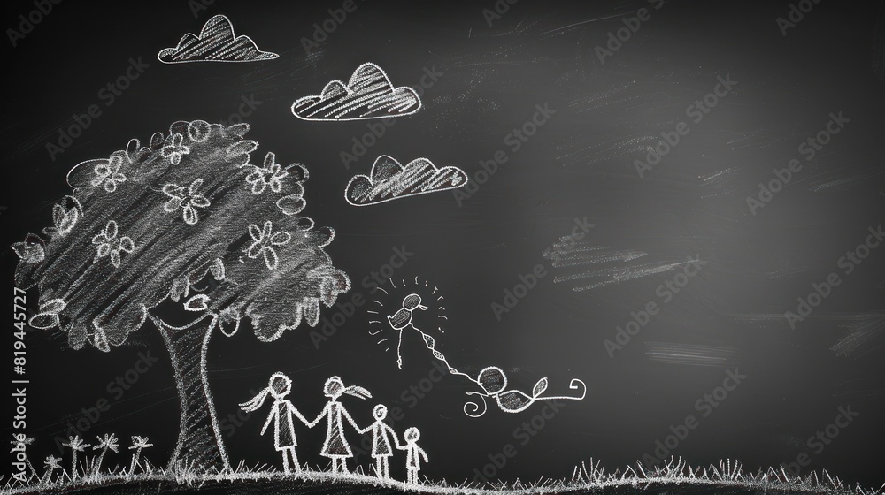 Chalkboard Family Reunion: Unveiling Icons of Love and Togetherness ...
