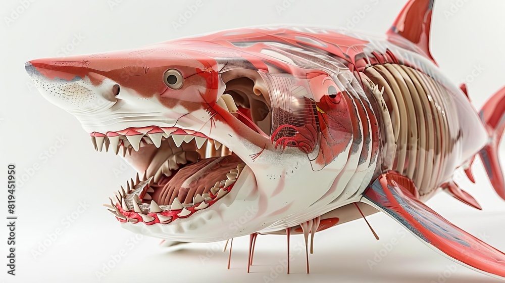 Explore the anatomy and physiology of sharks in detailed scientific ...