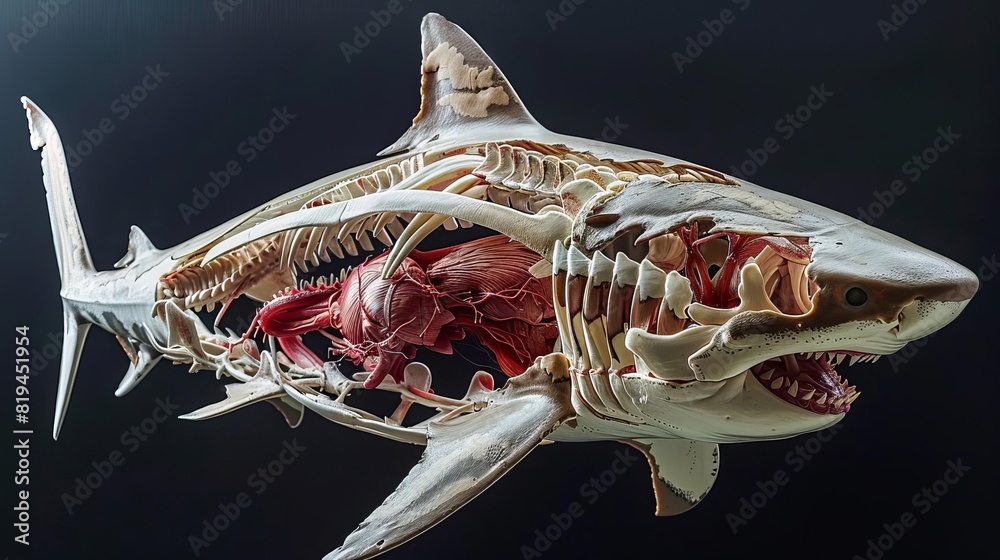 Explore the anatomy and physiology of sharks in detailed scientific ...