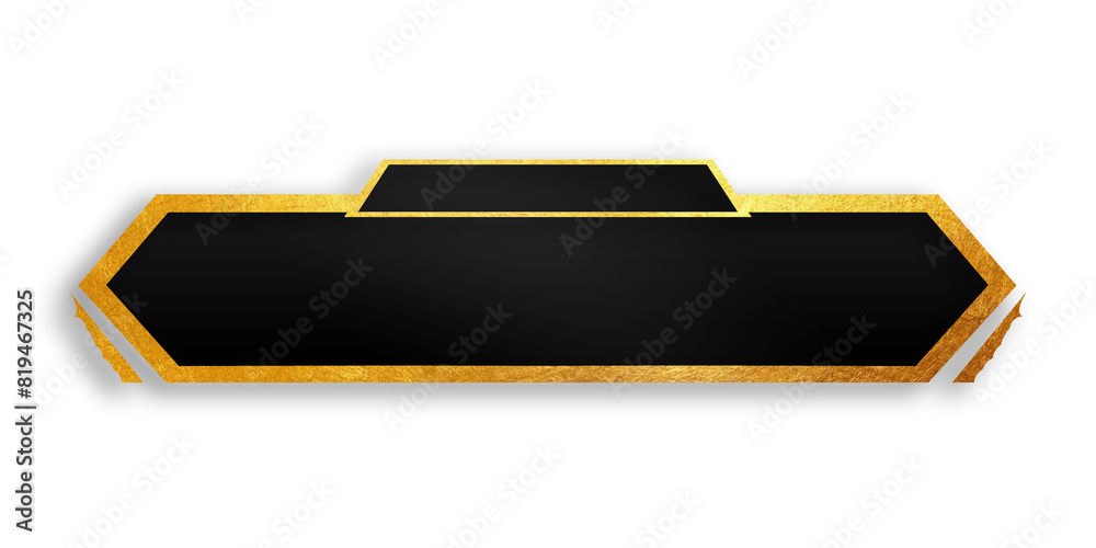 Alert And Status Bar Golden Black Theme Overlay Template For Streamer ...