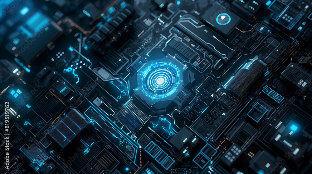 futuristic digital technology background, modern internet cyber tech ...