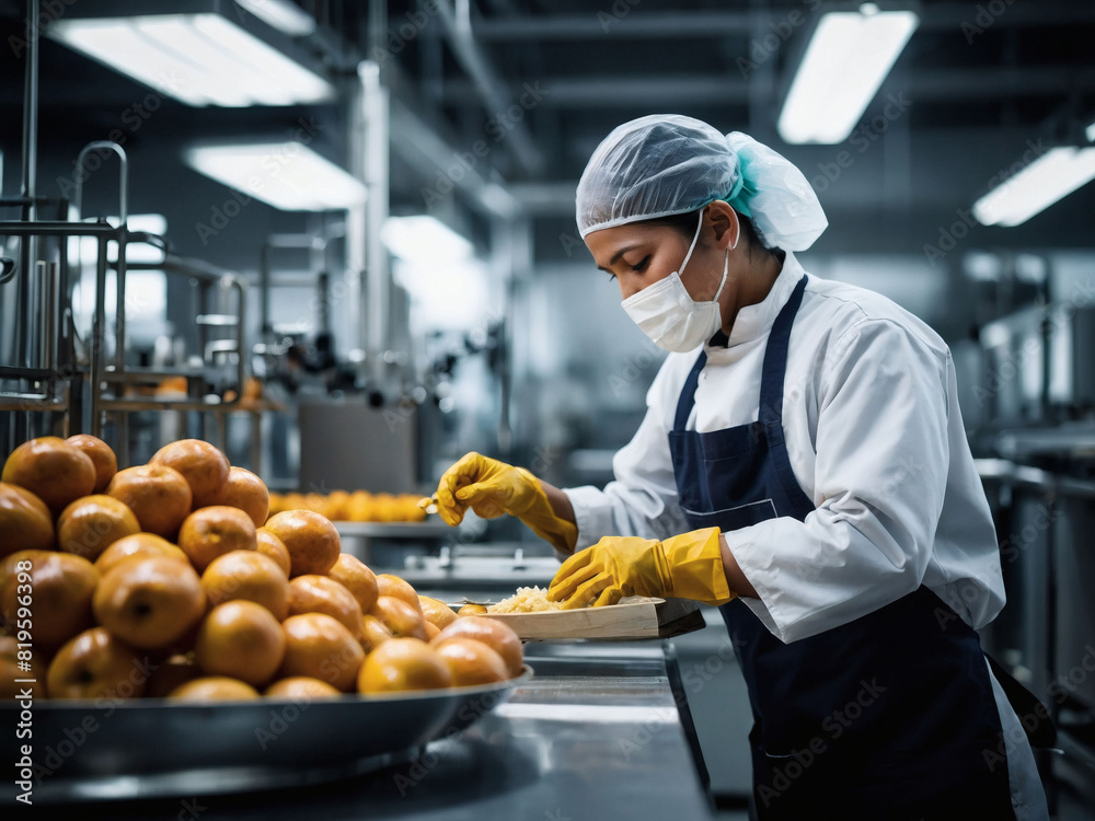 Crafted Care, Worker Engaged in Production Process, Ensuring Quality ...