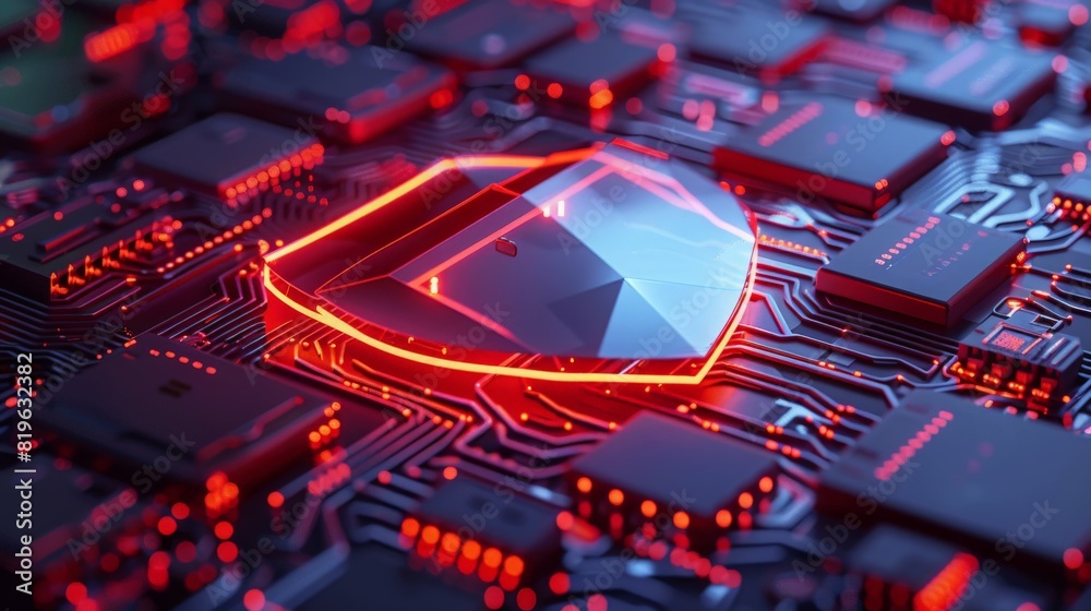 Protection network security and safe your data from ransomware concept ...