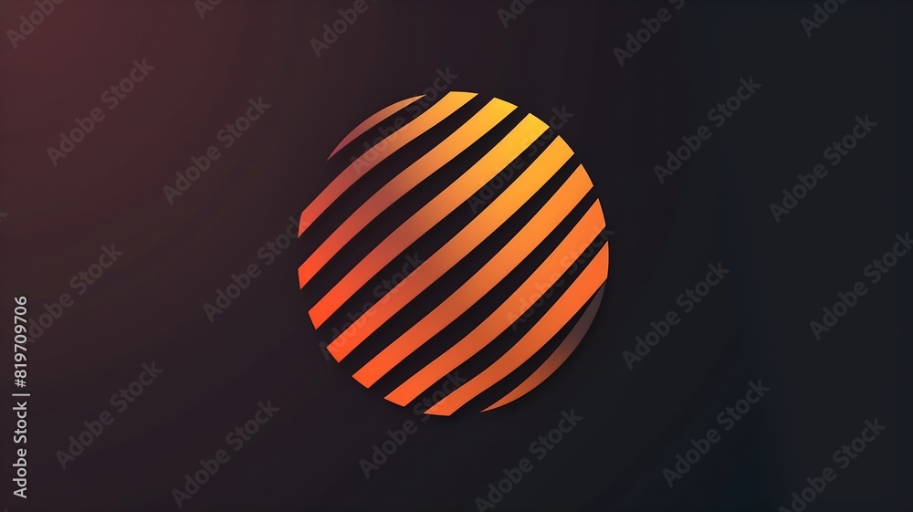 An abstract logo mark design with minimalist lines and subtle gradients ...