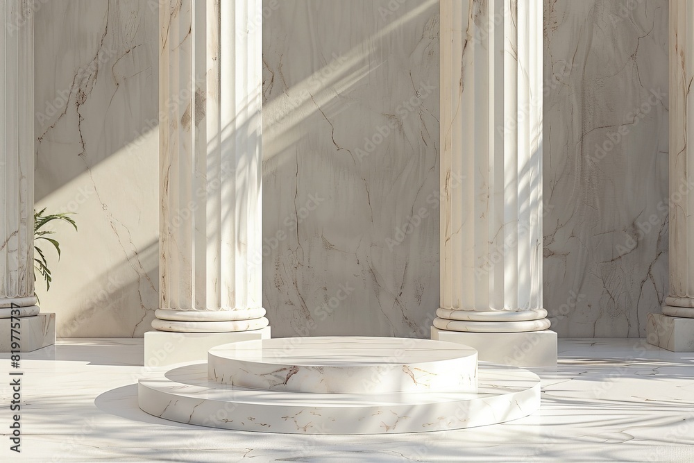 Podium in Ancient greek mythology style interior design - Ai. Beautiful ...