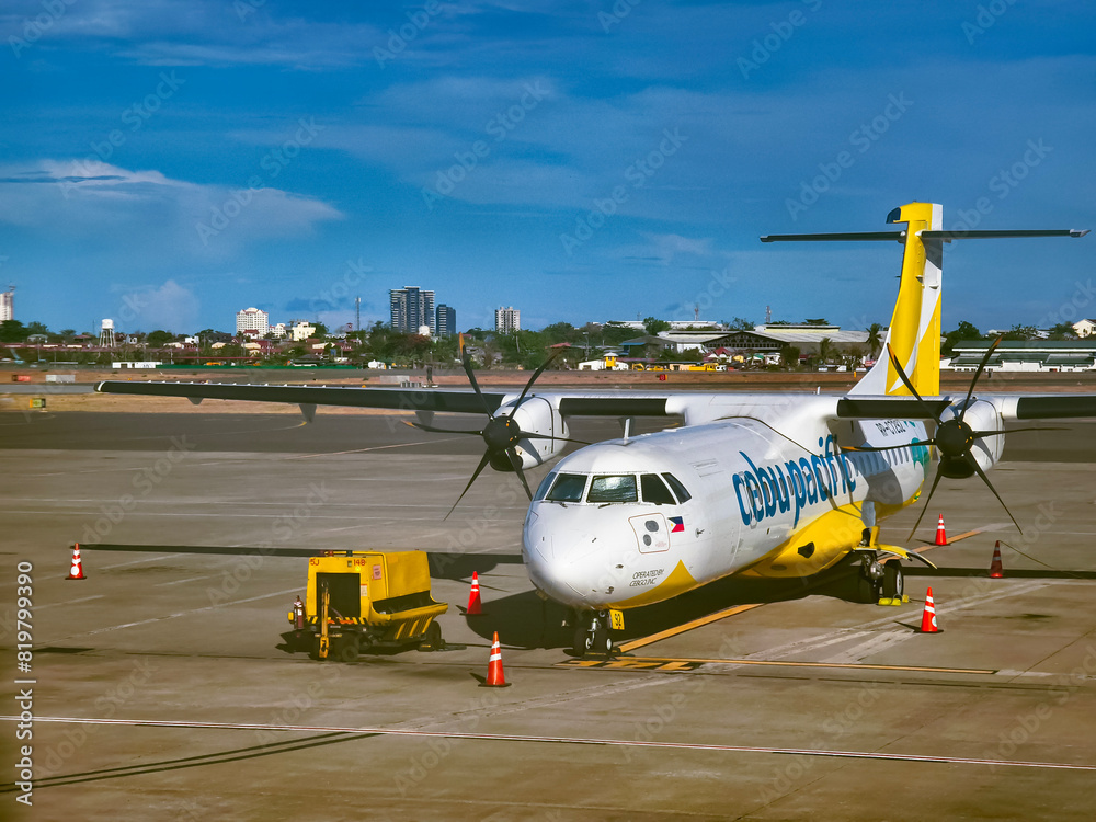 Lapu-Lapu City, Cebu, Philippines - A Cebgo turboprop ATR 72-600 ...