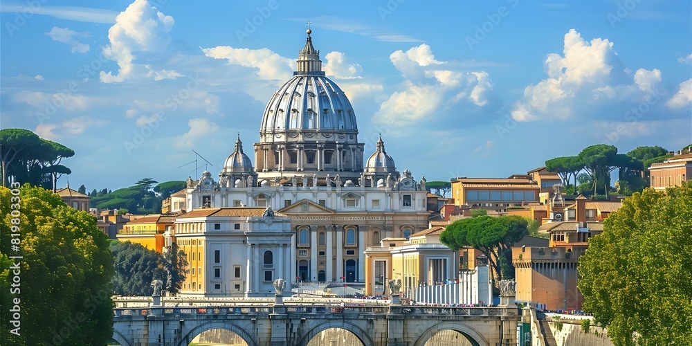 Ultradetailed view of Vatican City from Vatican Vista viewpoint ...