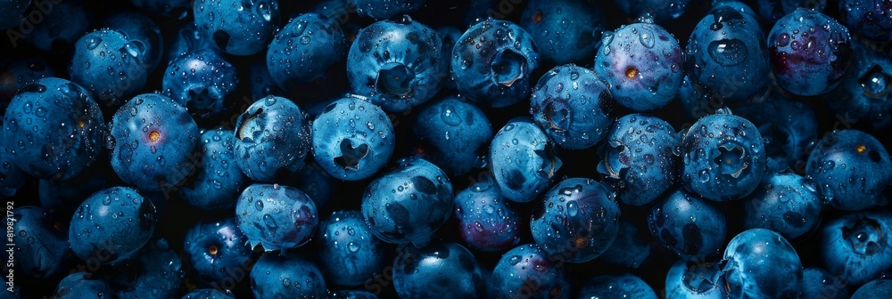 Blueberry texture background, Cyanococcus fruits pattern, blue purple ...