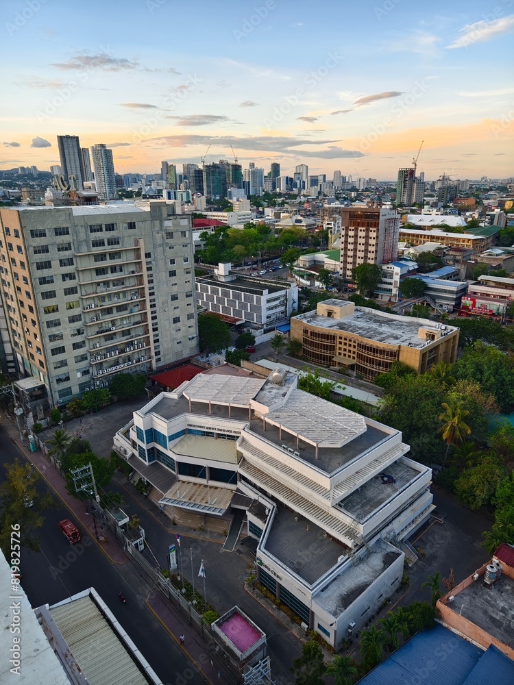 Cebu City, Philippines - May 12, 2024: View of GSIS building and the ...