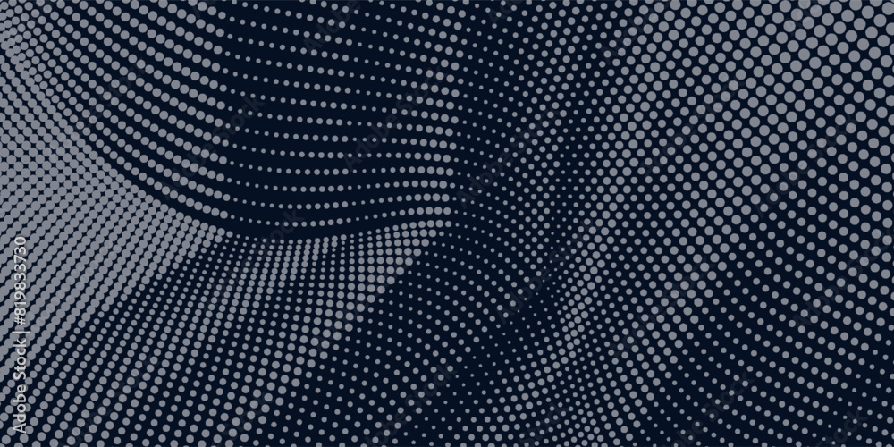 Basic halftone dots effect in black and white color. Halftone effect ...