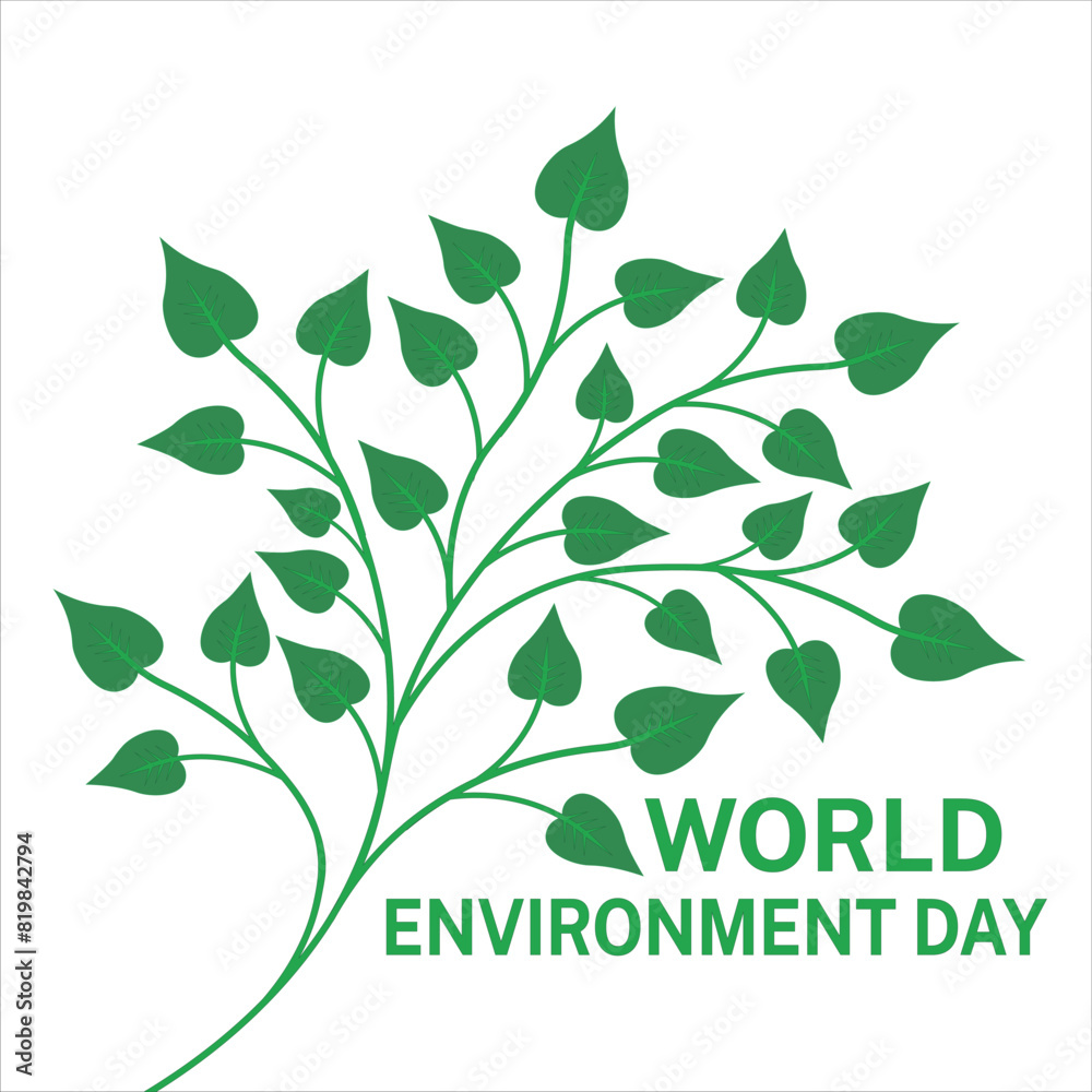 05 June, World Environment day concept.Banner design for World ...