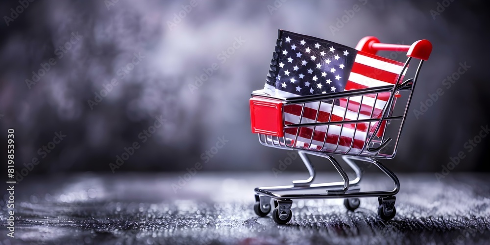 "Online Store Specializing in Import/Export with American Flag Shopping ...