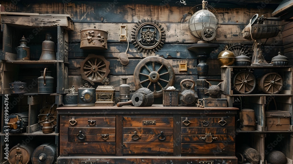 Rustic Relics Uncovering the Marks of Experience and Resilience Stock ...