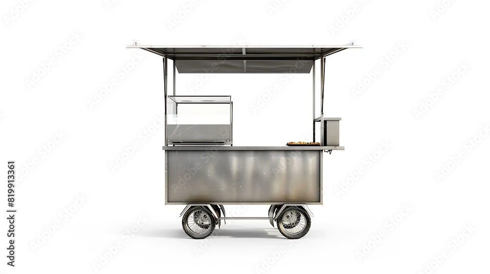 Gerobak aluminium or 3D template aluminum cart design for selling ...