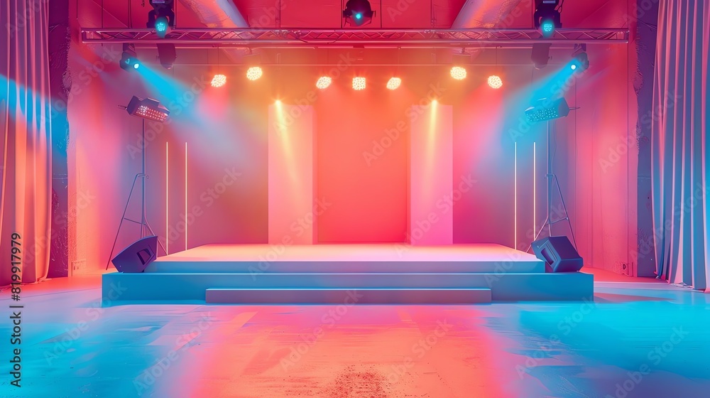 Event 3D stage setup showcase for product display Stock Photo | Adobe Stock