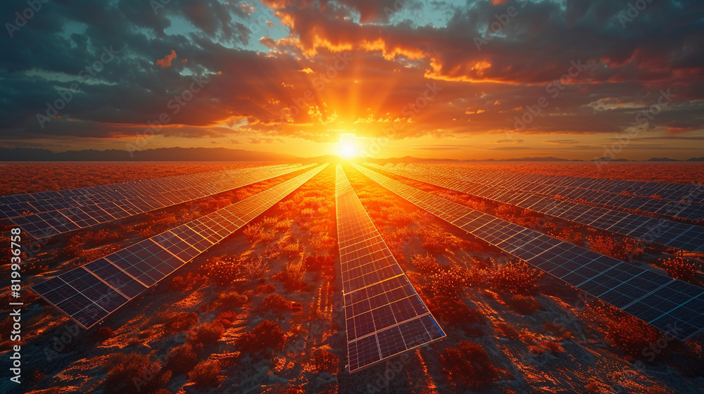 Development of solar energy in the world. Installation of solar panels ...